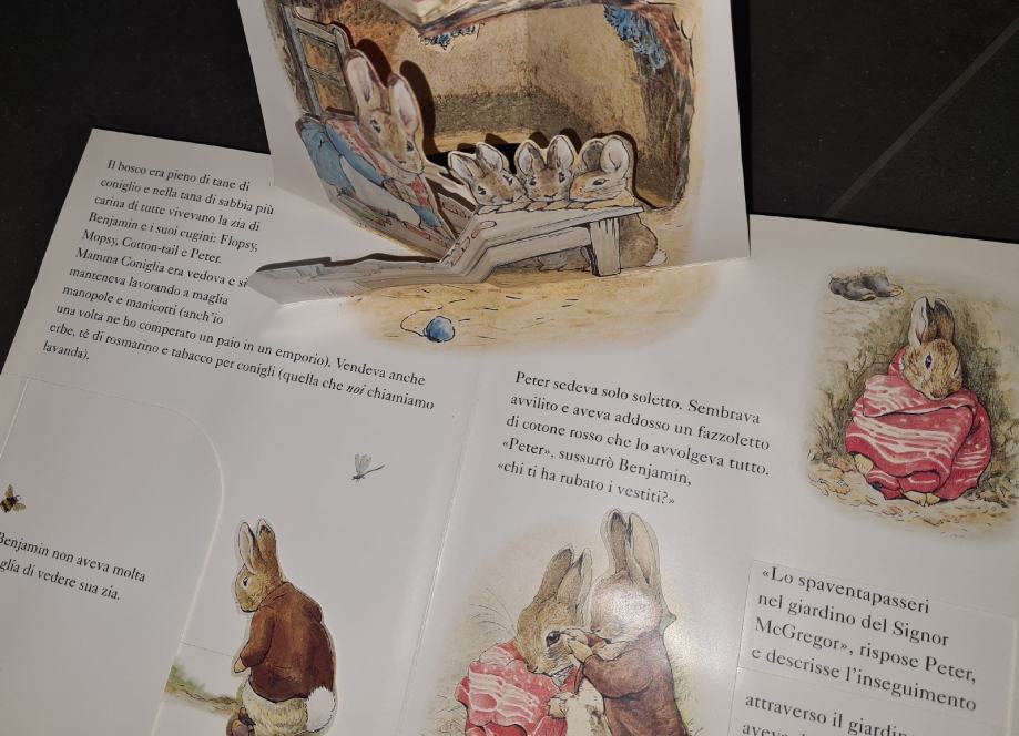 Beatrix Potter LA STORIA DI PETER CONIGLIO E BENJAMIN CONIGLIO Libro