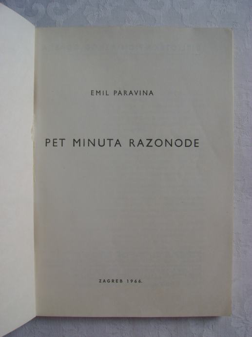 Emil Paravina - Pet minuta razonode; prvi dio - Naša djeca - 1966.