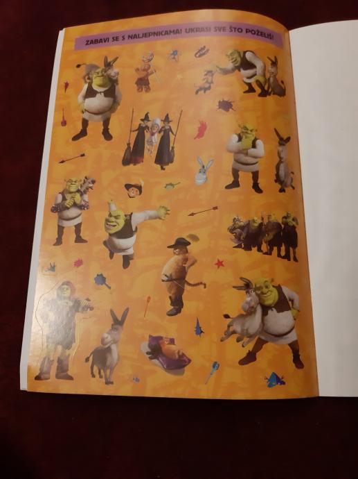Shrek Uvijek i zauvijek - bojanka s naljepnicama