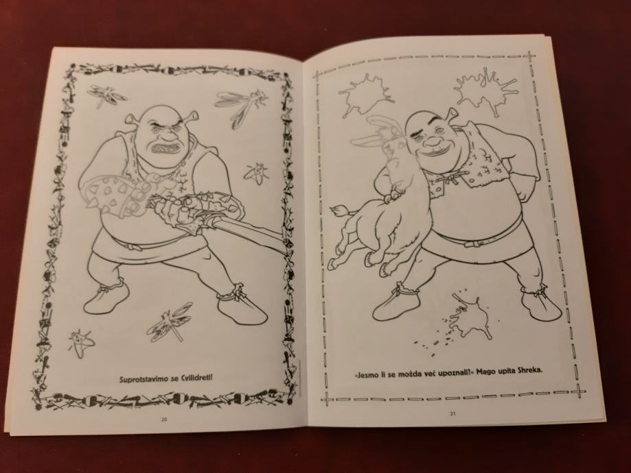 Shrek Uvijek i zauvijek - bojanka s naljepnicama