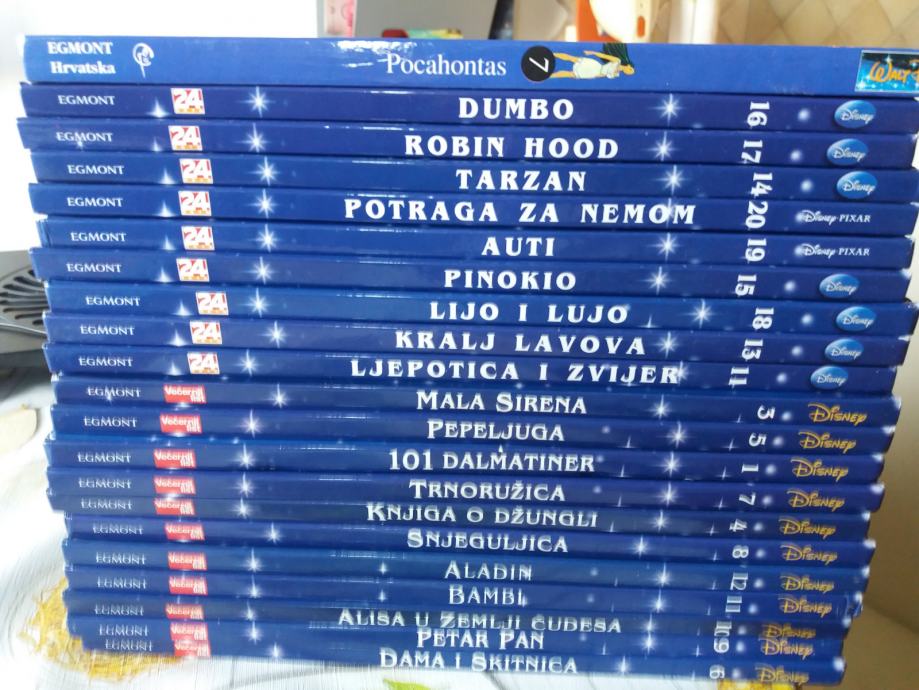 Disney knjige za djecu - 22 kom, samo 280kn