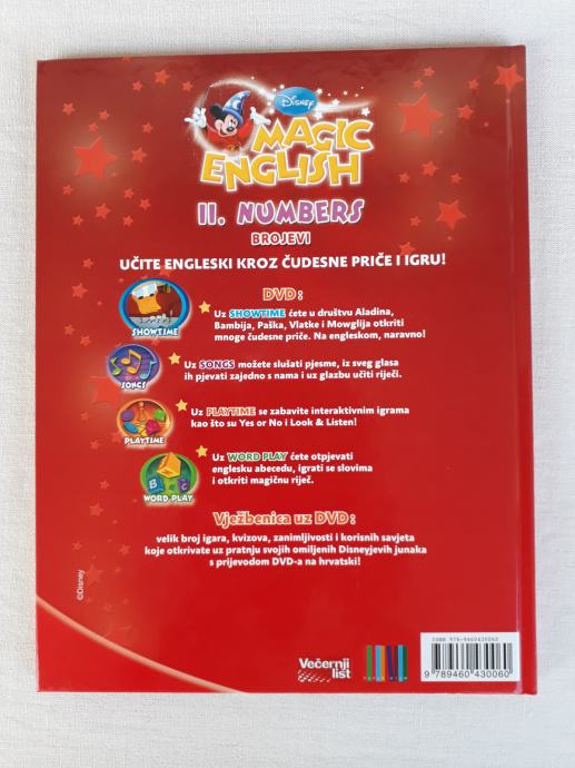 DVD + KNJIGA - Disney: MAGIC ENGLISH - NUMBERS - BROJEVI
