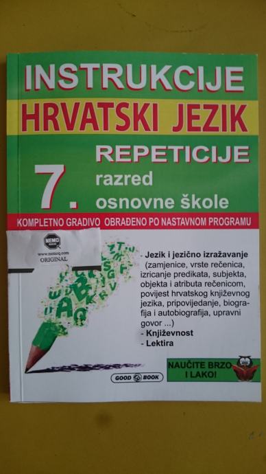 INSTRUKCIJE REPETICIJE HRVATSKI JEZIK