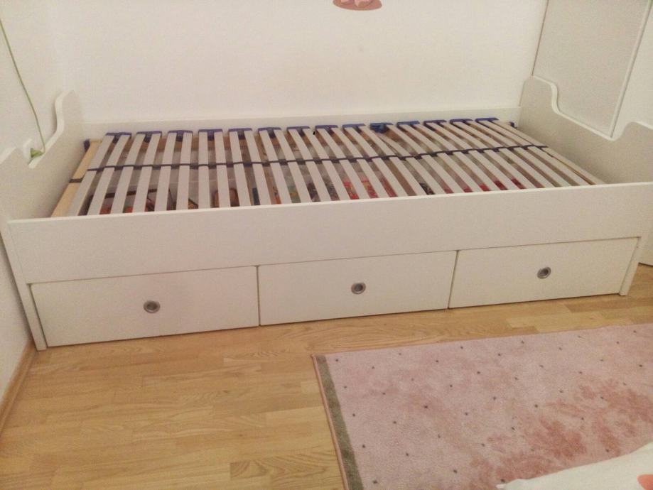 djeciji krevet s ladicama, 90x200 + podnica hespo legenda s