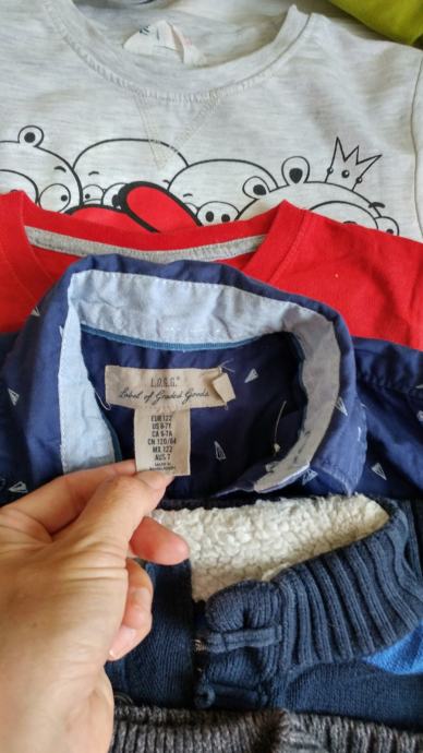 Prodajem MAJICE,KOŠULJA,PULOVER I TRAPERICE Vel.122