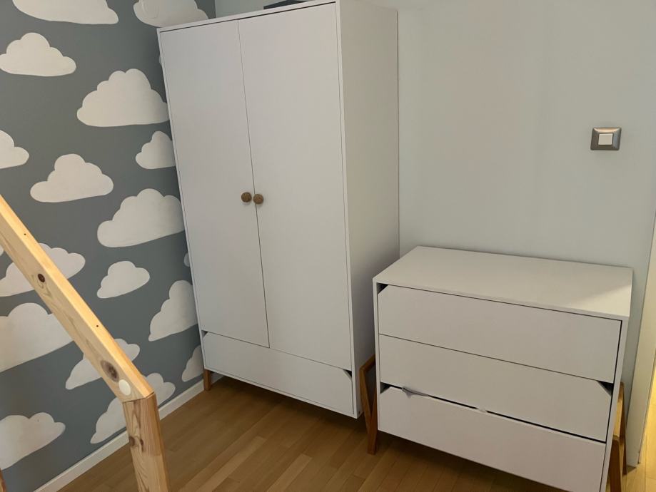 Dječji ormar i dječja komoda(dodatak) Bellamy Lotta za presvlačenje)