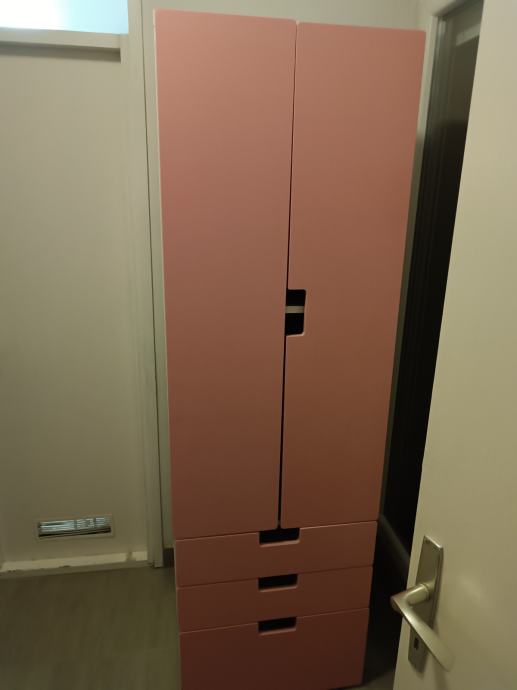 ikea stuva dječji ormar plavi i crveni dim 60x191x50
