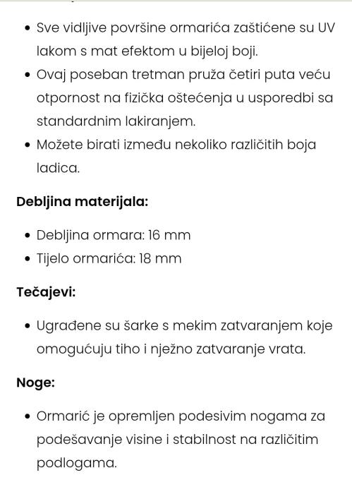 Ormar veliki sa ogledalom, Novo