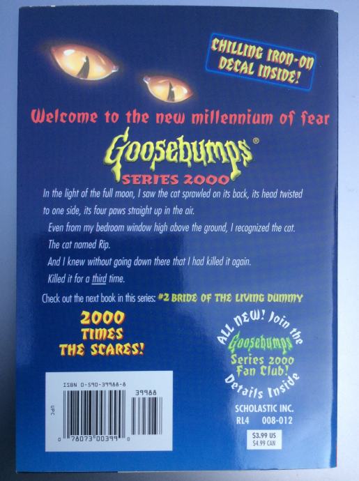 R.L. STINE: GOOSEBUMPS - CRY OF THE CAT