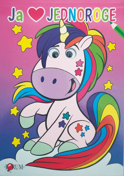 Zbirka Bojanka s očima 1-2 – JEDNOROG