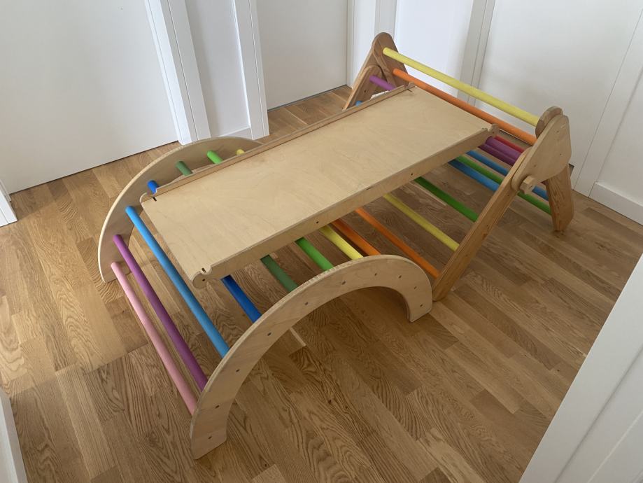 Pikler trokut, luk i penjalica / tobogan (Montessori)