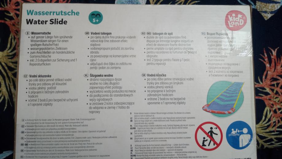 Vodeni tobogan, novo