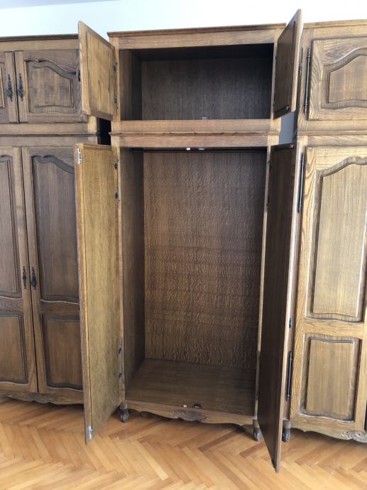 3 starinska ormara, PUNO DRVO + hrastov furnir, 100% očuvani - Trogir