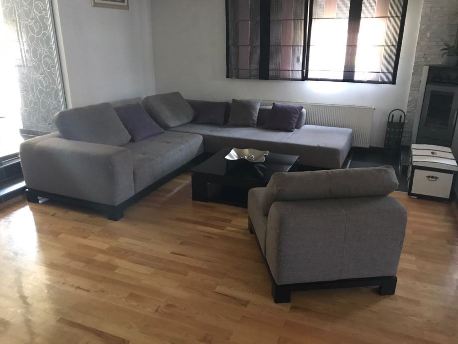 KUTNA GARNITURA + FOTELJA, memory pjena.