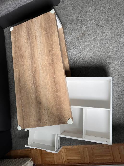 Dnevni boravak - kutna garnitura, stol, TV stalak