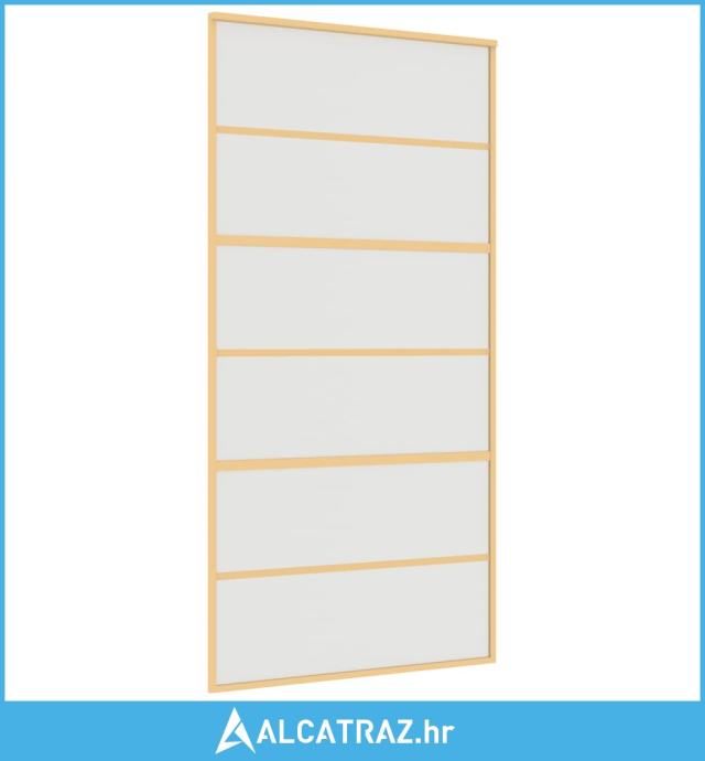 Klizna vrata zlatna 102,5x205 cm matirano staklo ESG i aluminij - NOVO
