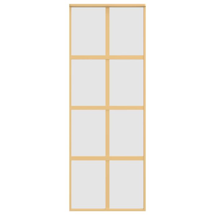 Klizna vrata zlatna 76x205 cm matirano staklo ESG i aluminij - NOVO