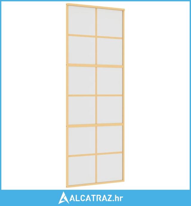 Klizna vrata zlatna 76x205 cm matirano staklo ESG i aluminij - NOVO