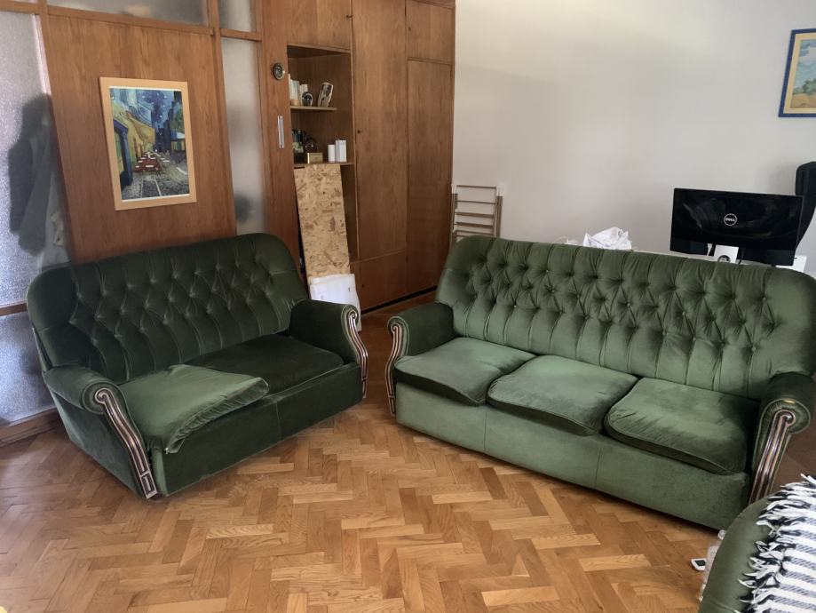 Retro kauc set iz 70ih zelen