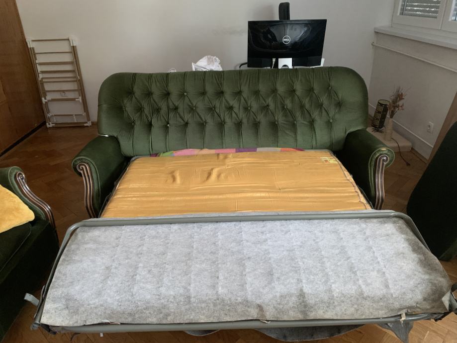 Retro kauc set iz 70ih zelen