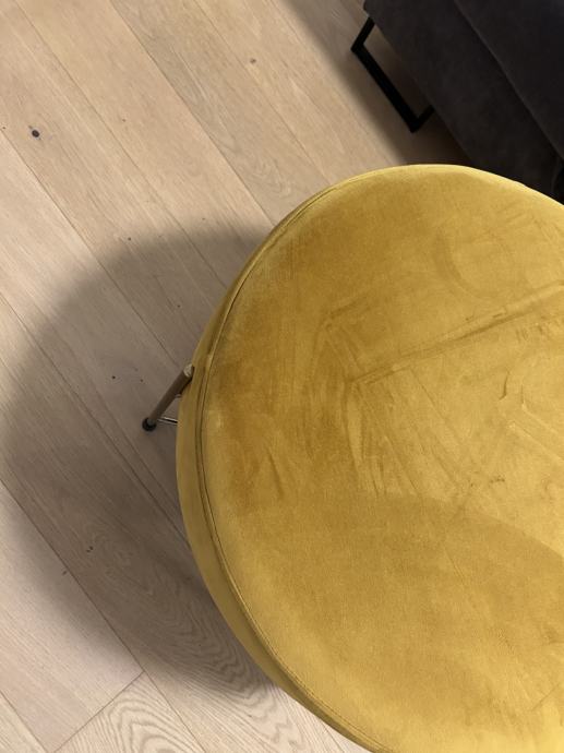 Tabure PADBORG Ø62 baršun curry/zlatna