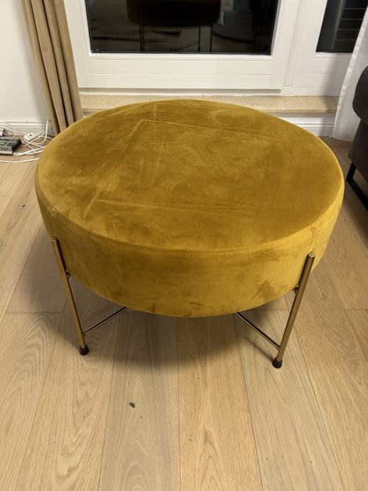 Tabure PADBORG Ø62 baršun curry/zlatna