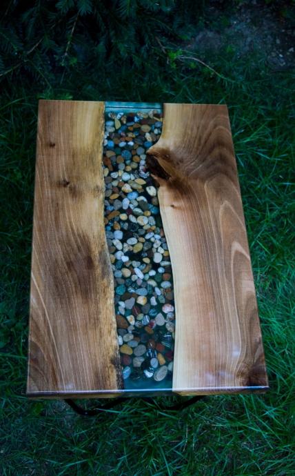 Coffee table - epoxy/orah stol