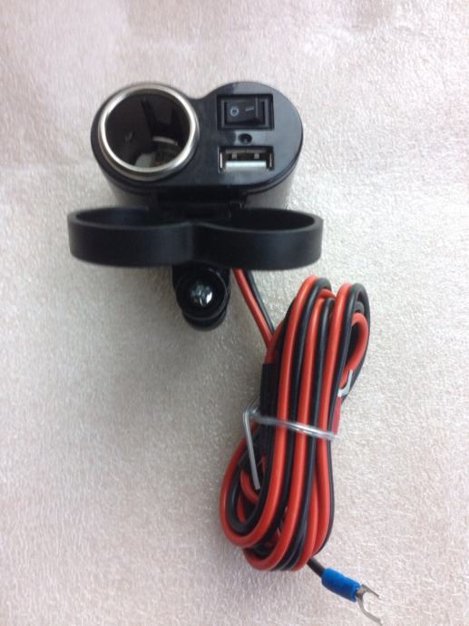 12v USB i upaljač adapter za motor-mobitel/navigacija
