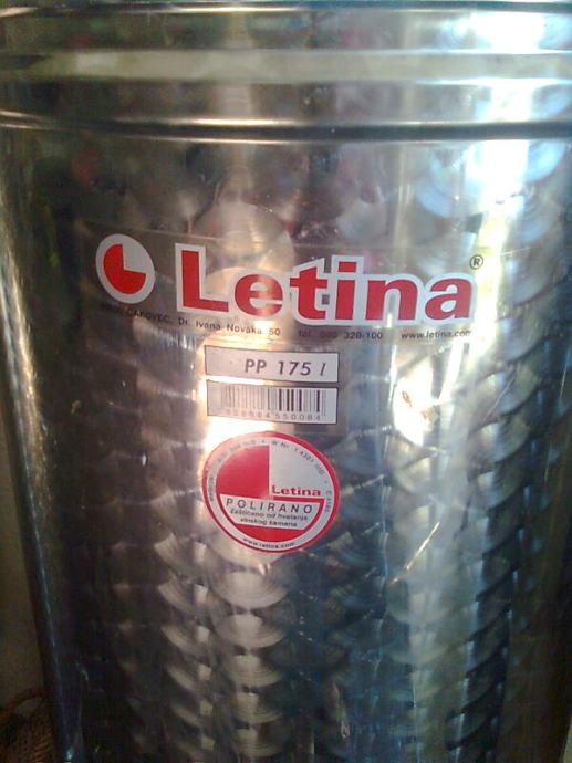 Prodajem Letina Inox bačvu 175 litara