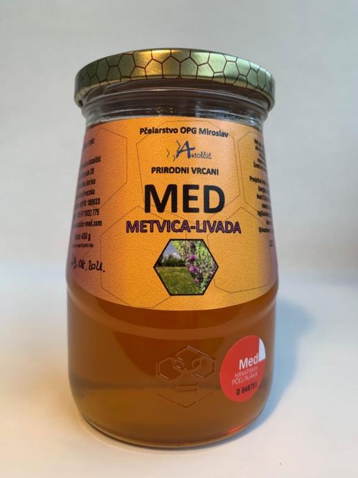 PRIRODNI VRCANI MED METVICA - LIVADA
