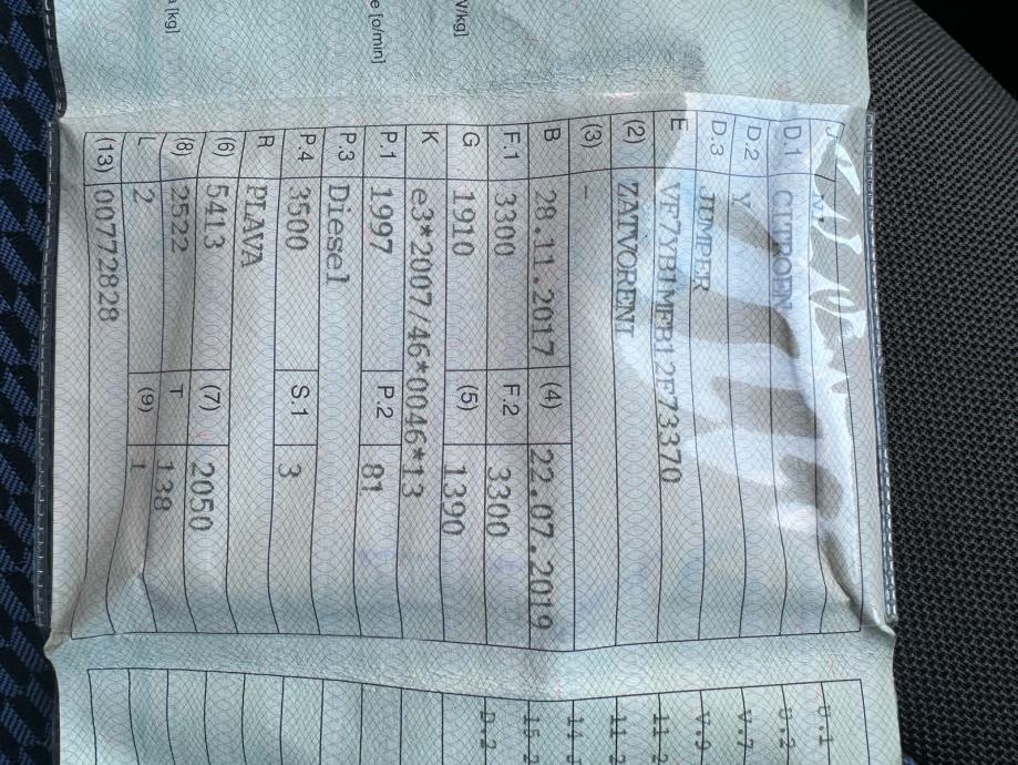 Citroen Jumper, 2017 god.