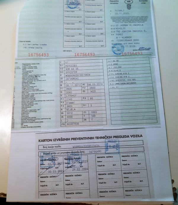 Mercedes Sprinter 313 CDI, 2010 god.