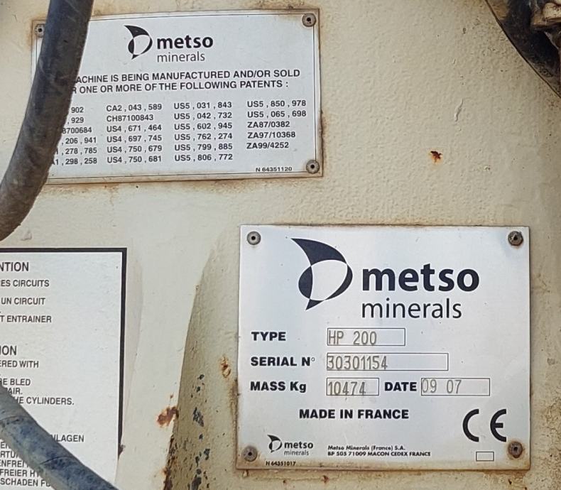 METSO HP 200 konusna drobilica