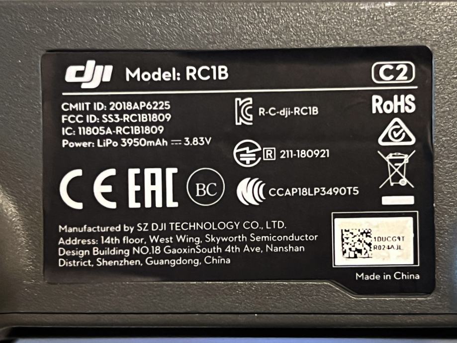 DJI Mavic 2 Pro/Zoom KONTROLER RC1B