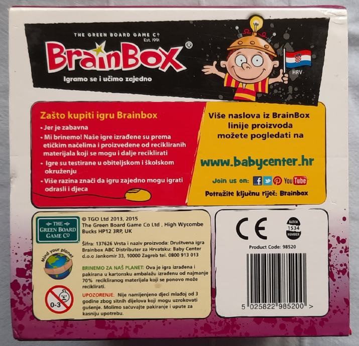 BRAINBOX igra pamćenja, 4+