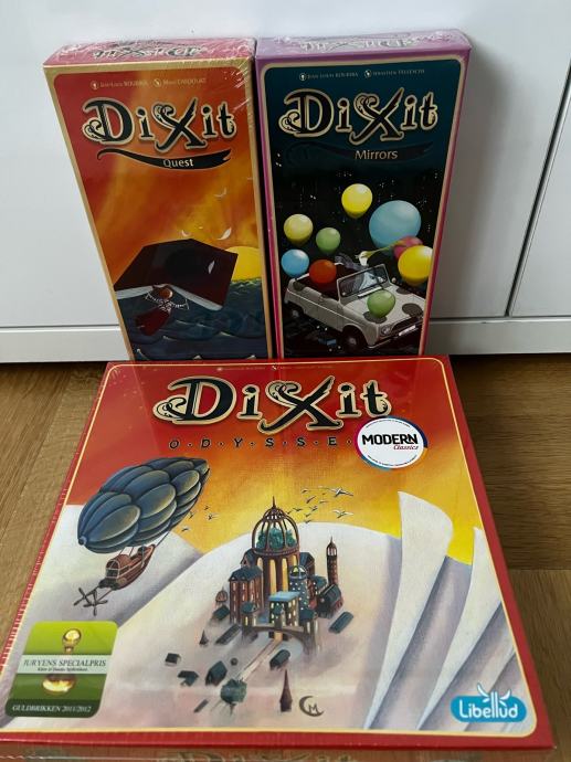 DIXIT - osnovna igra + 2 proširenja - NOVO (zapakirano)