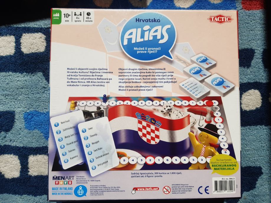 Društvena igra Hrvatska Alias