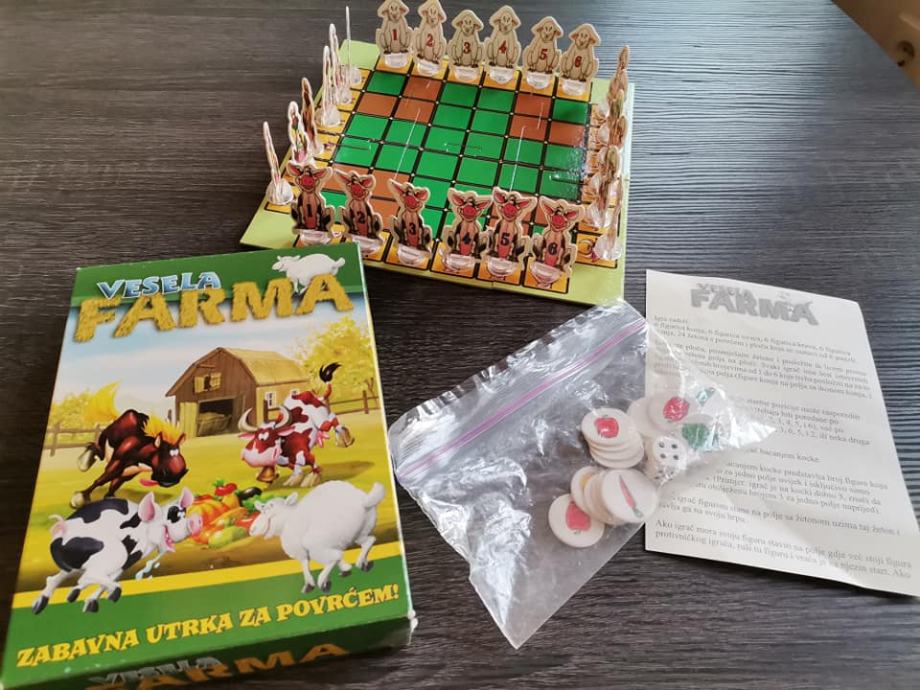 Društvena igra Vesela farma , igra namijenjena djeci +4 godine