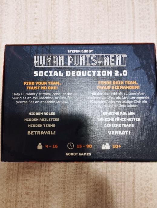 Human Punishment: Social Deduction 2.0