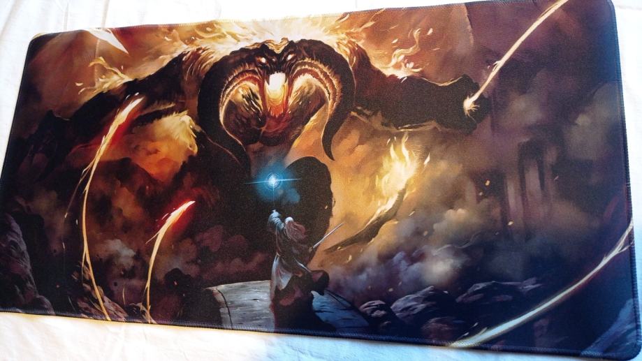 Lord of the Rings Playmat Gandalf and Balrog za gaming i tcg