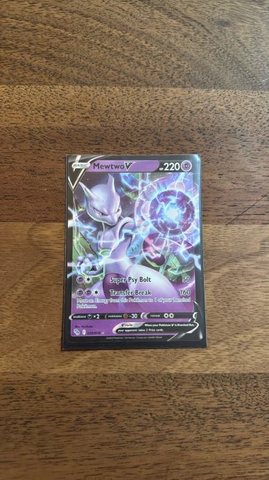 Mewtwo V Pokemon karta
