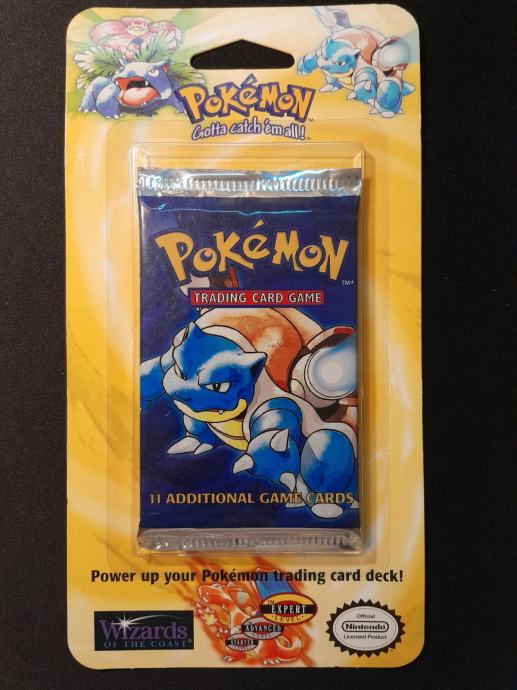 Pokemon Base Set Unlimited Sealed Booster paketić Blastoise
