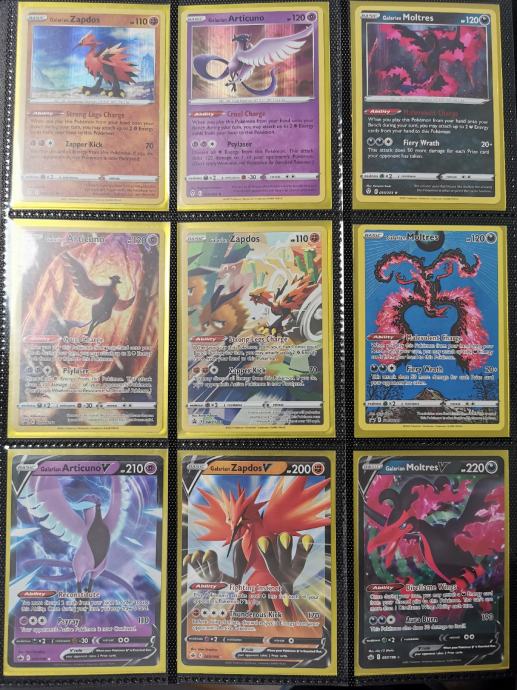 Pokemon karte ! LEGENDARNE PTICE