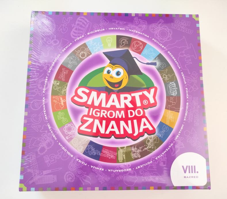 NOVO! SMARTY IGROM DO ZNANJA ZA 8. RAZRED DRUŠTVENA IGRA