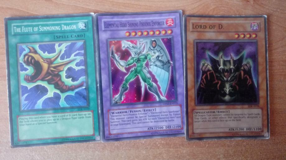 Yu-Gi-Oh karte (common, rare, super rare, ultra rare)