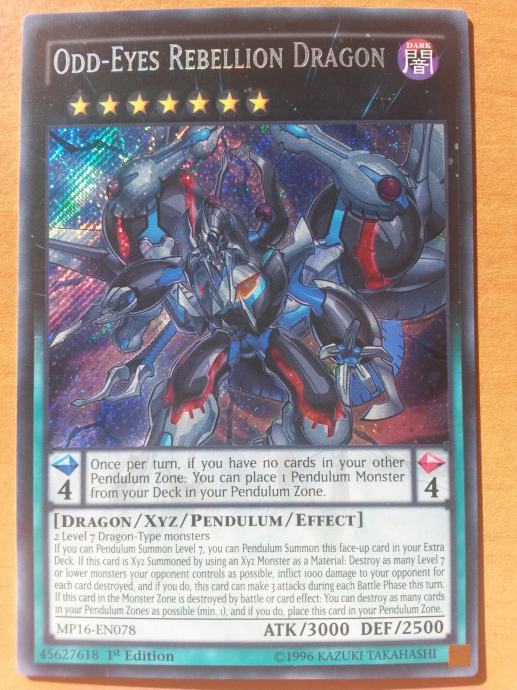 Yu-Gi-Oh! Odd-Eyes Rebellion Dragon