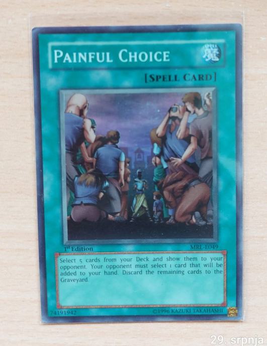 Yu-Gi-Oh Painful Choice
