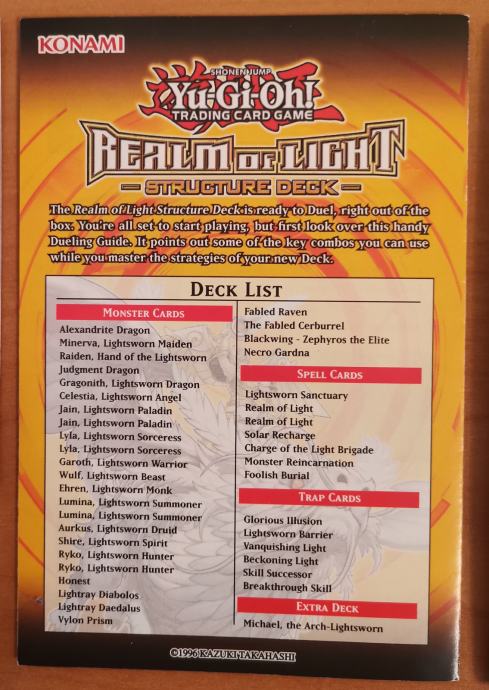 Yu-Gi-Oh! Realm of Light structure deck[Lightsworn]