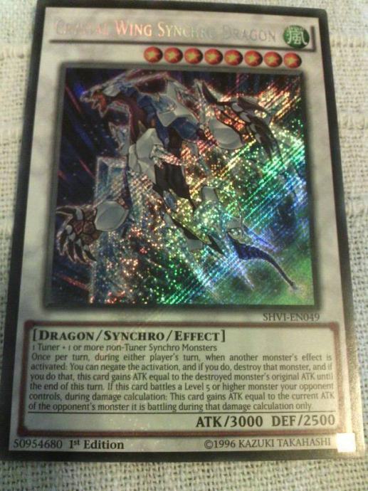 Yugioh Crystal Wing Synchro Dragon