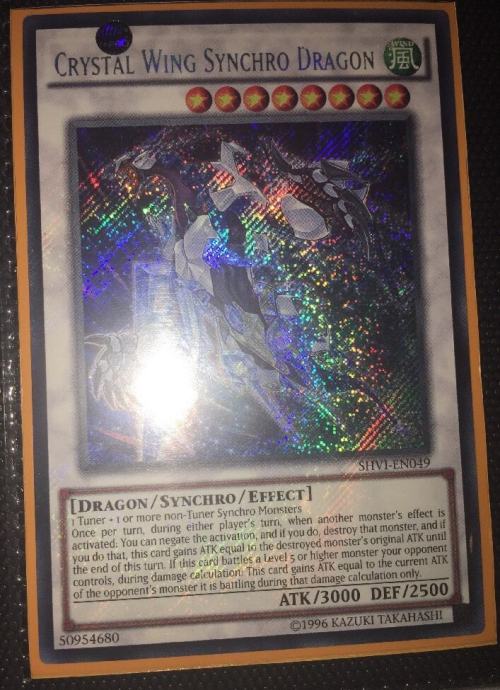 Yugioh Crystal Wing Synchro Dragon